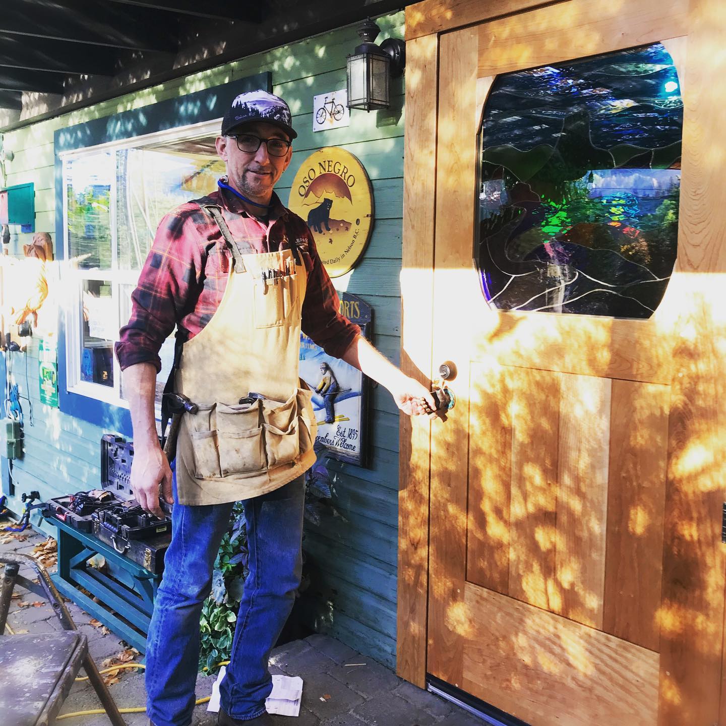 Meet our new amazing door! – Frog Peak Café & Guesthouse